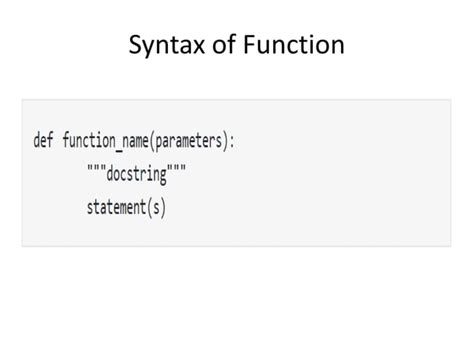 Functions In Python Pptx