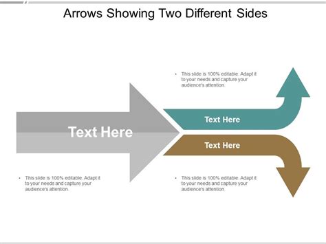 Arrows Showing Two Different Sides Ppt Powerpoint Presentation Professional Pictures