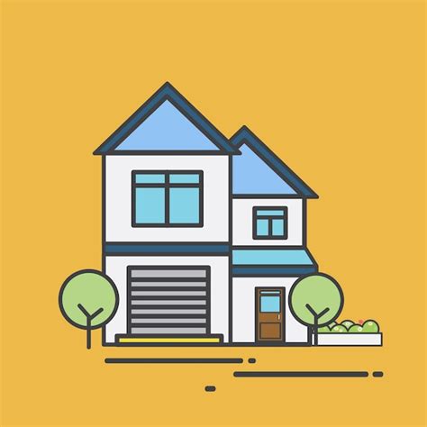 Ilustración De Una Linda Casa Vector Gratis