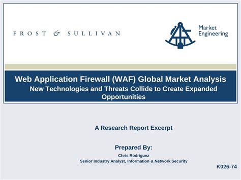 Pdf Web Application Firewall Waf Global Market Analysis · Web Application Firewall Waf