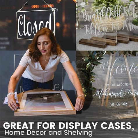 Calpalmy 2 Pack 18 Thick Clear Acrylic Sheets 24 X 36 Pre Cut Plexiglass