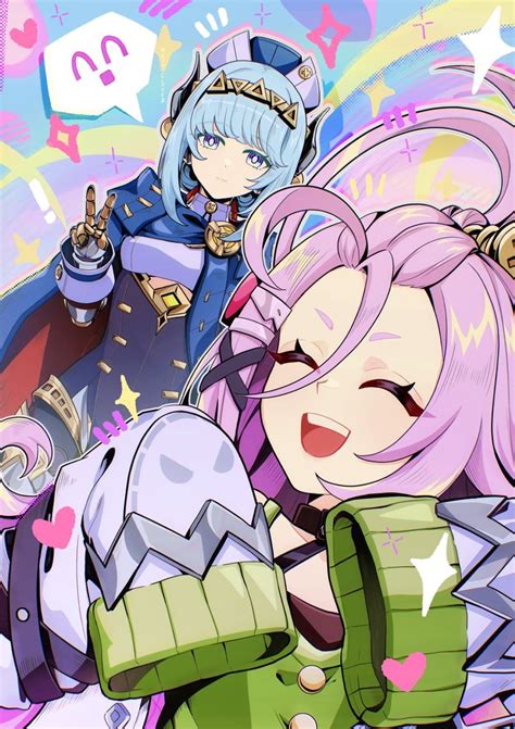 Ineffa And Aino Genshin Impact Drawn By Moonieclover Danbooru