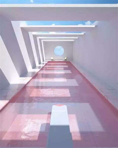 Pink Indoor Swimming Pool Dreamscape Architecture Architecture