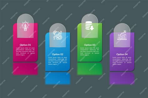 Premium Vector Modern Glossy Vector Infographic Element Design