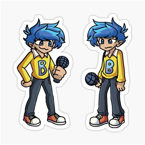 Bob And Bosip Friday Night Funkin Sticker For Sale By Spamton Funny Redbubble