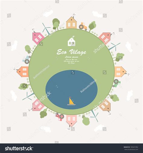 Eco Structure Eco Sphere Stock Vector Royalty Free 185691992