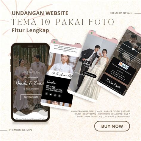 jual undangan pernikahan link undangan pernikahan website