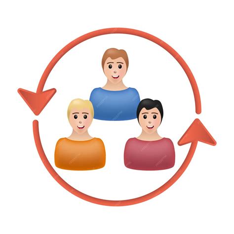 회사 관리 컬렉션에서 Hr 관리 아이콘 3d 그림 웹 디자인 템플릿 Infographics 등을 위한 Creative Hr Management 3d 아이콘 프리미엄 벡터