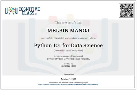 Melbin Manoj On Linkedin Python Datascience Ibm Certifiedprofessional