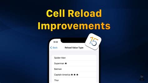 table and collection view cells reload improvements in ios 15 swift