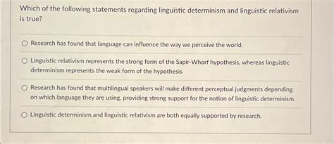 Solved Which Of The Following Statements Regarding