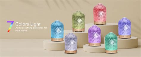 Glass Essential Oil Diffuser 200ml Ultrasonic Aroma Diffuser With Glass