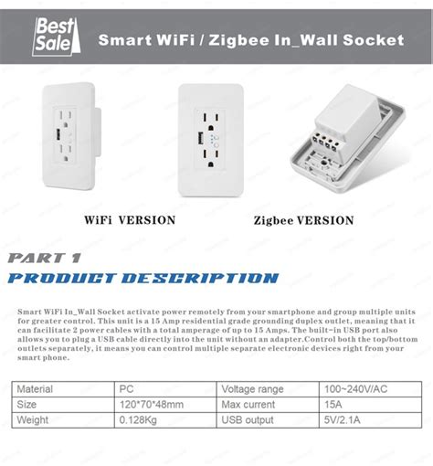 Manufacturer In China Fcc Zigbee Wall Socket Usb T Box Suppliers