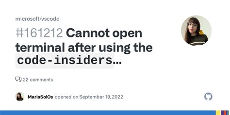 cannot open terminal after using the `code insiders` command to open a