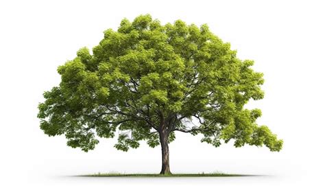 Premium Photo Tree Elevation Side View Isolated On White Background