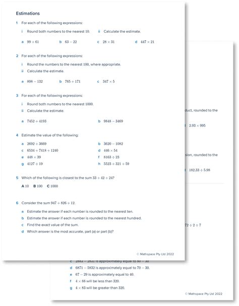 Download Our Free Mathematics Worksheets For The Ib Myp