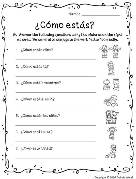 Ser And Estar Worksheet Practice With Answers Printable Calendars At