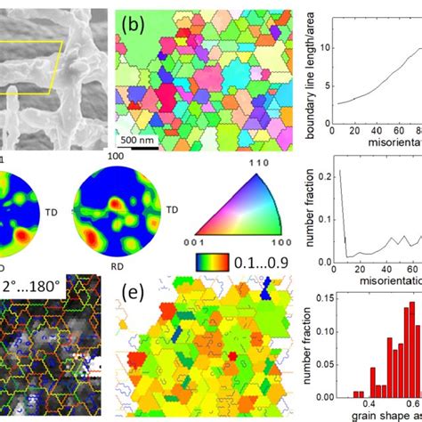 Ebsd Measurement And Analysis On A Sps Mgb 2 Sample A Iq Map B