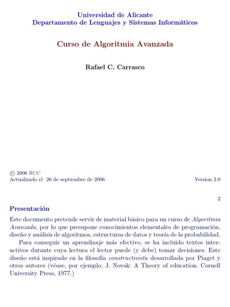 Curso De Algoritmia Avanzada Pdf Clave Criptografía Cifrado