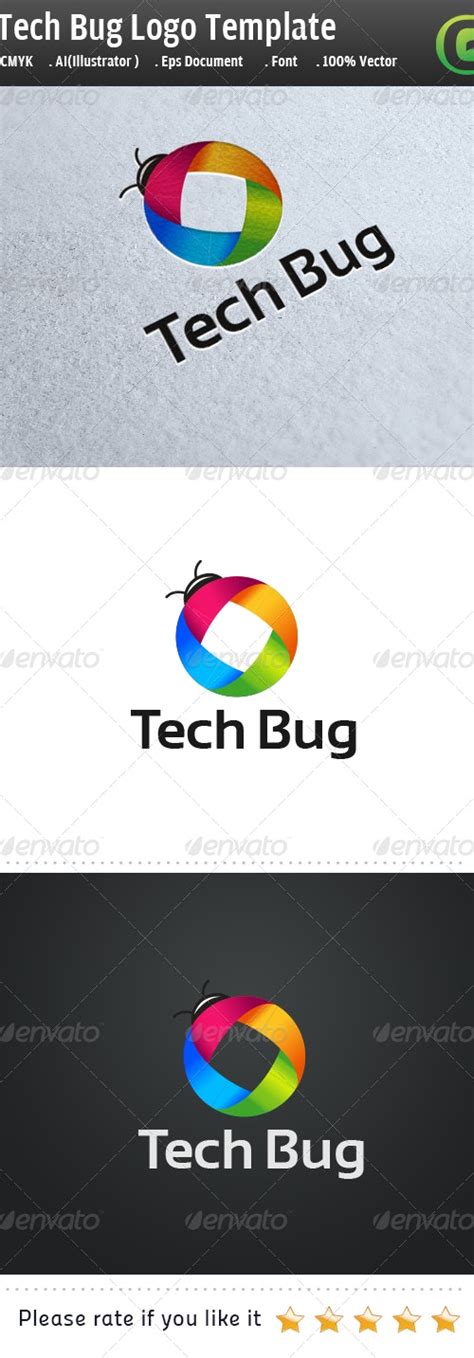 Tech Bug Logo Templates Graphicriver