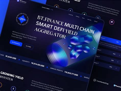 Defi Website Landing Page Redesign Behance