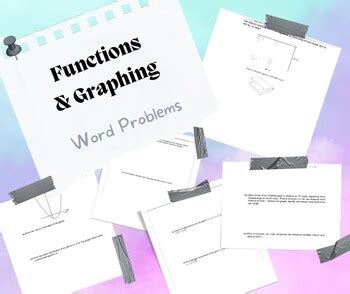 Functions Graphing Word Problems PreCalculus All Parts TPT