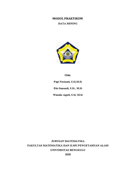 Modul Data Mining Update Pdf