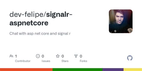 Github Dev Felipe Signalr Aspnetcore Chat With Asp Net Core And Signal R