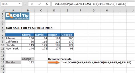 how to use vlookup and match formulas in excel