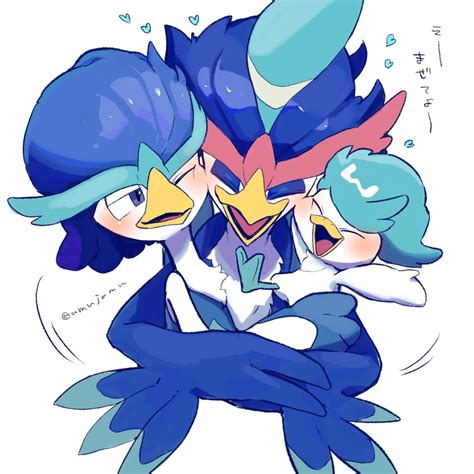 Quaxly Quaquaval And Quaxwell Pokemon Drawn By Amujamu Danbooru