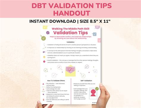 Dbt Validation Skills And Techniques Handout Interpersonal