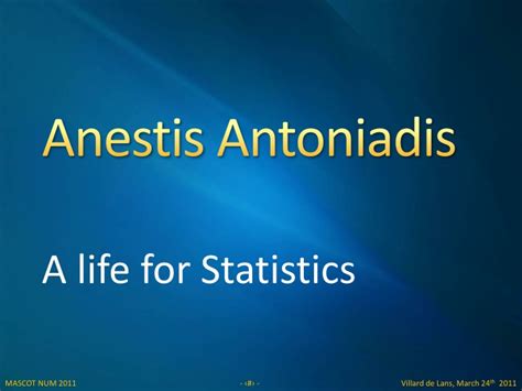 Ppt Anestis Antoniadis Powerpoint Presentation Free Download Id