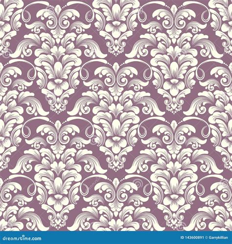 Vector O Fundo Sem Emenda Do Teste Padr O Do Damasco Ornamento Antiquado Luxuoso Cl Ssico Do