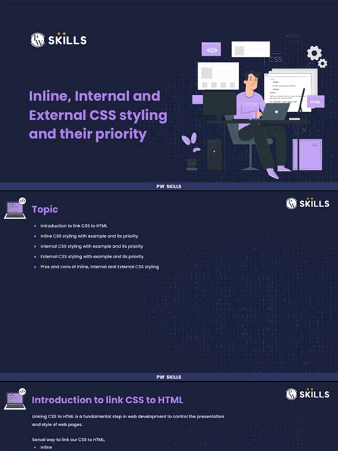 Inline Internal And External Css Styling And Their Priority Pdf