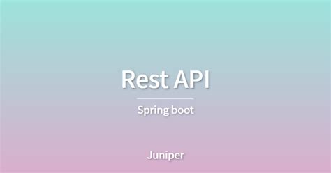Spring Boot로 Rest Api 만들기
