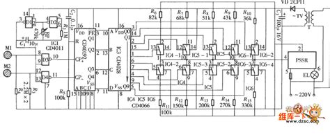 Electronic Touch Dimmer Circuit Composed Of Cd4028 Light Control Control Circuit Circuit