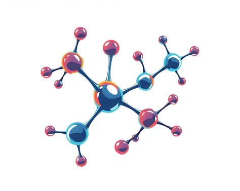Molecular Structure With Connections Between Atoms Premium Ai