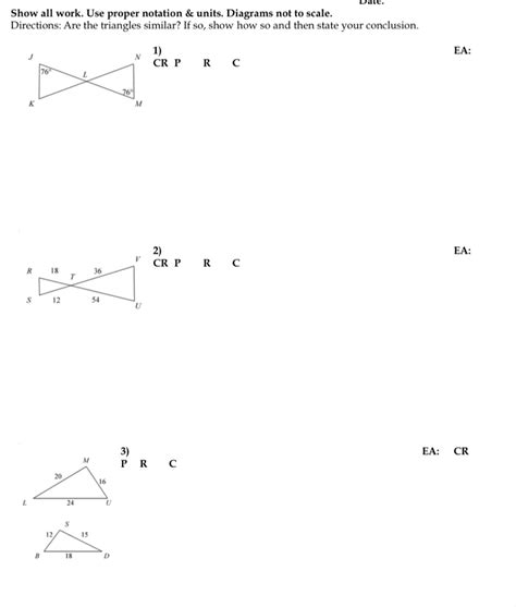 Solved Date Show All Work Use Proper Notation And Units Diagrams Not To Scale Directions Are