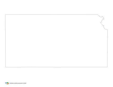 Outline State Of Kansas Clipart Png Clipground