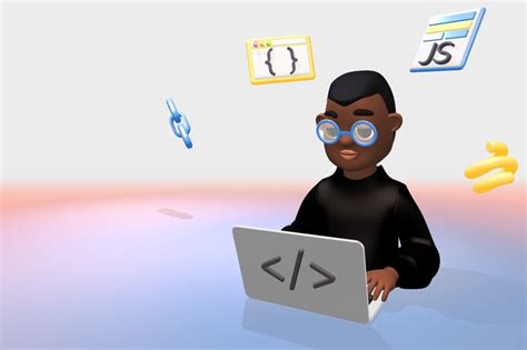 Web Developer 3d Incl Black And Code Envato