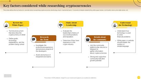 Key Factors Cryptocurrencies Comprehensive Guide For Mastering Cryptocurrency Investments Fin Ss