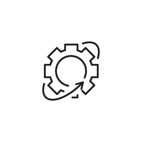 Gear Icon Developer Symbol Flat Line 55409271 Vector Art At Vecteezy