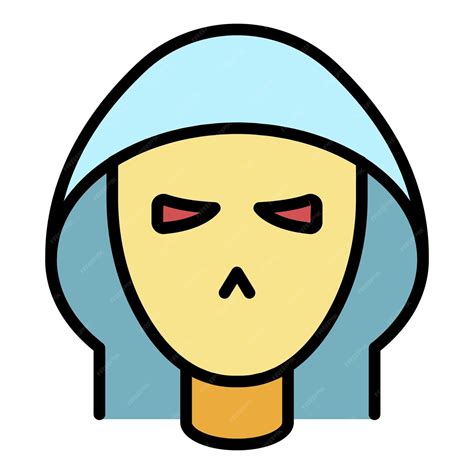 Premium Vector Hacker Icon Outline Hacker Vector Icon Color Flat Isolated