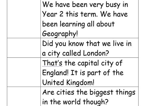 Year 2 Geography Assembly Script Teaching Resources