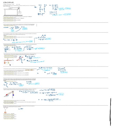 PHysics A LON CAPA Solutions LON CAPA Monday November AM Studocu
