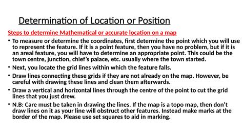Lecture Earth S Coordinates And Measurement From A Map Pptx