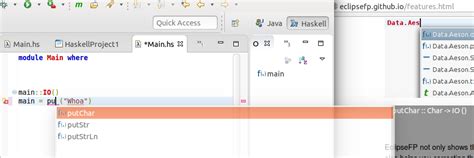 Haskell Eclipse Fp Cannot Get Documentation To Appear Stack Overflow