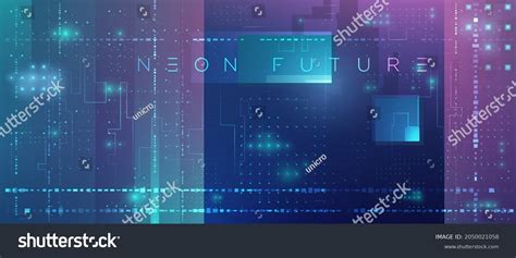 Futuristic Technology Background Digital Data Stream Stock Vector Royalty Free 2050021058