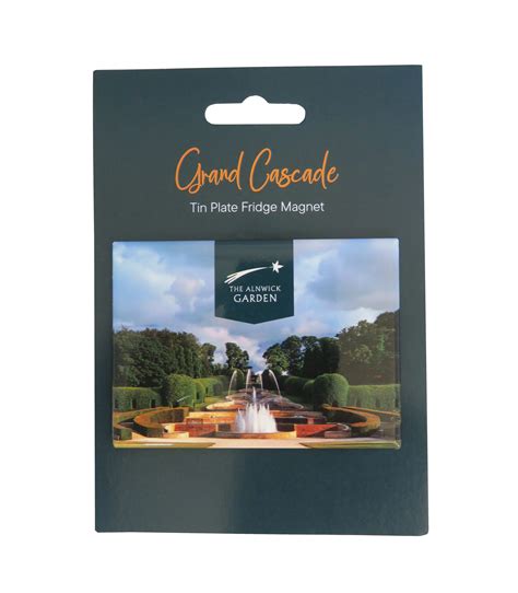 The Grand Cascade Tin Plate Fridge Magnet “landscape” The Alnwick Garden Shop