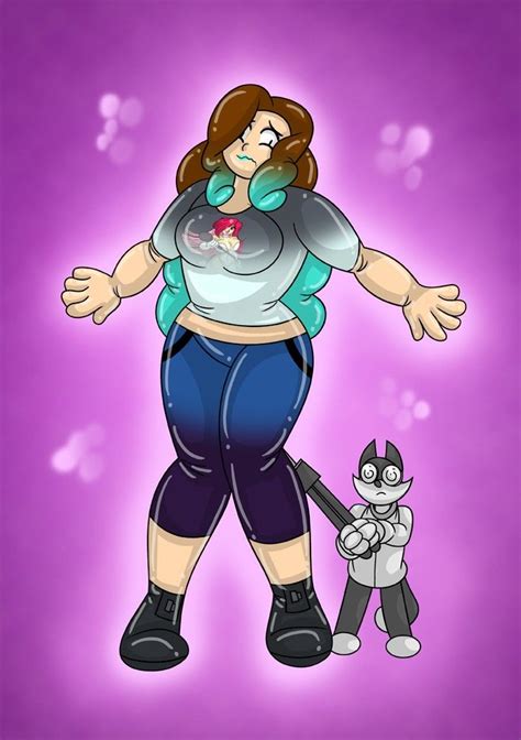 Cartoon Character With Cat